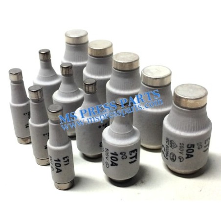 DI DII DIII 500V Fuses for Heidelberg Machines